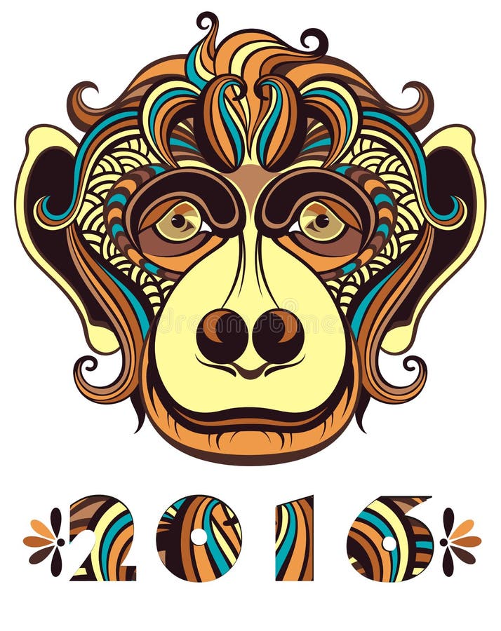 Ejemplo Del Vector De Un Mono Ilustración del Vector - Ilustración de ...