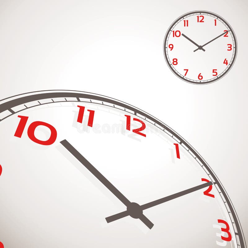 Ejemplo Del Vector De Un Reloj De Pared Ilustración del Vector ...