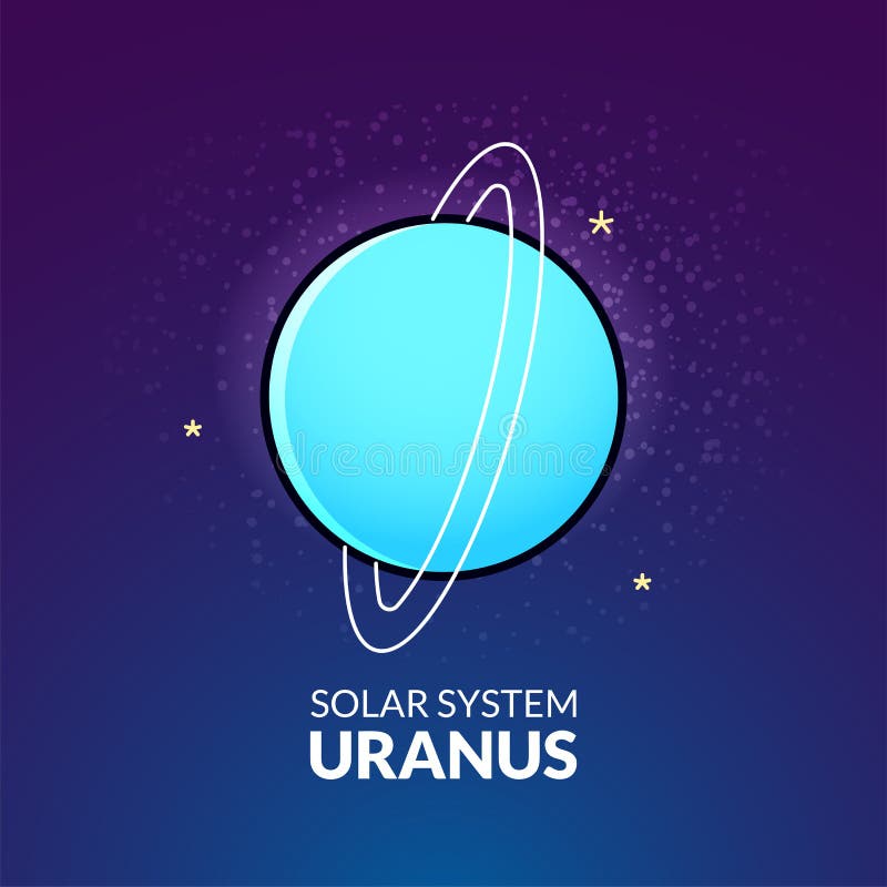 El Planeta Urano, Ejemplo Del Vector Ilustración del Vector ...