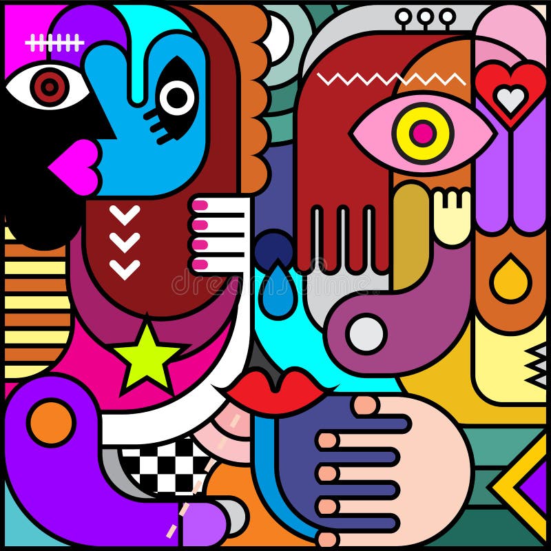 Ejemplo Del Vector Del Arte Abstracto Ilustración del Vector ...