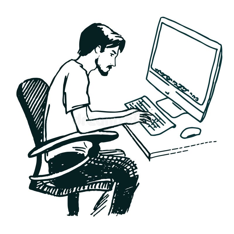 Ejemplo Del Vector Del Programador Ilustración del Vector - Ilustración ...