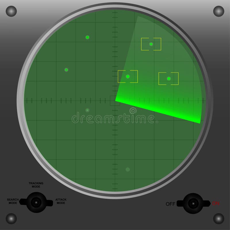 Ejemplo Del Vector Del Radar Ilustración del Vector - Ilustración de ...