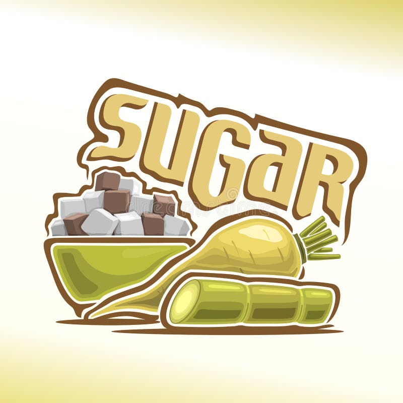 Ejemplo Del Vector En El Tema Del Azúcar Ilustración del Vector ...