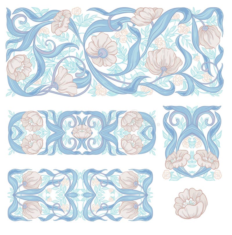 Ejemplo Del Vector Del Estampado De Flores Foto de archivo - Imagen de ...