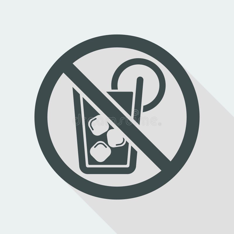 Ejemplo Del Vector Del Icono Del C?ctel De La Ninguno-bebida ...