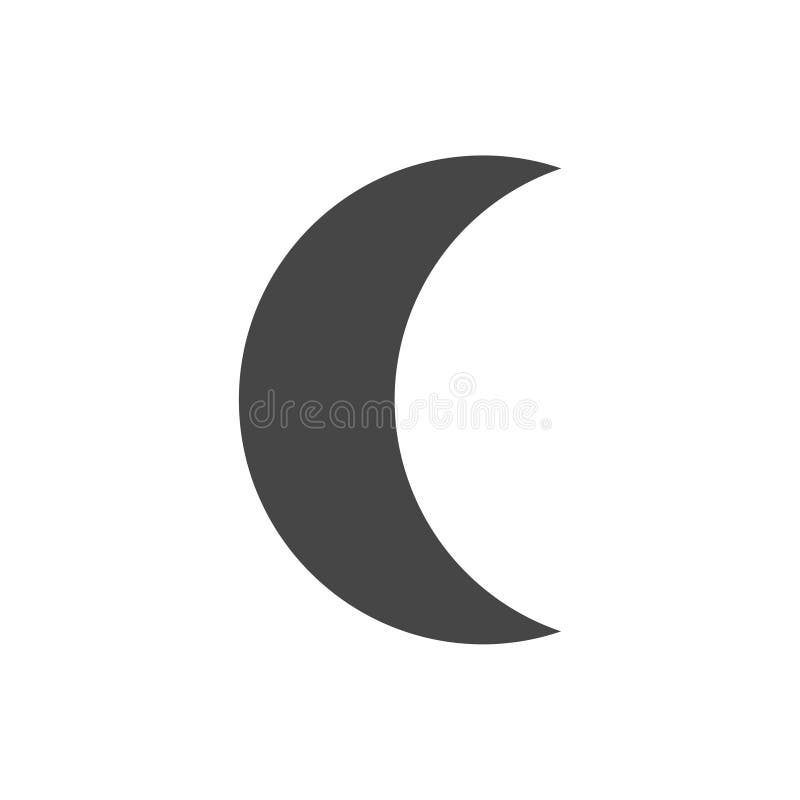 Ejemplo Del Vector Del Icono De La Luna Ilustración del Vector ...