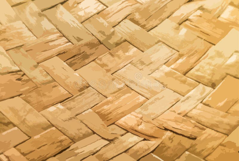 Ejemplo Del Vector La Textura De La Paja Tejida Ilustración del Vector ...