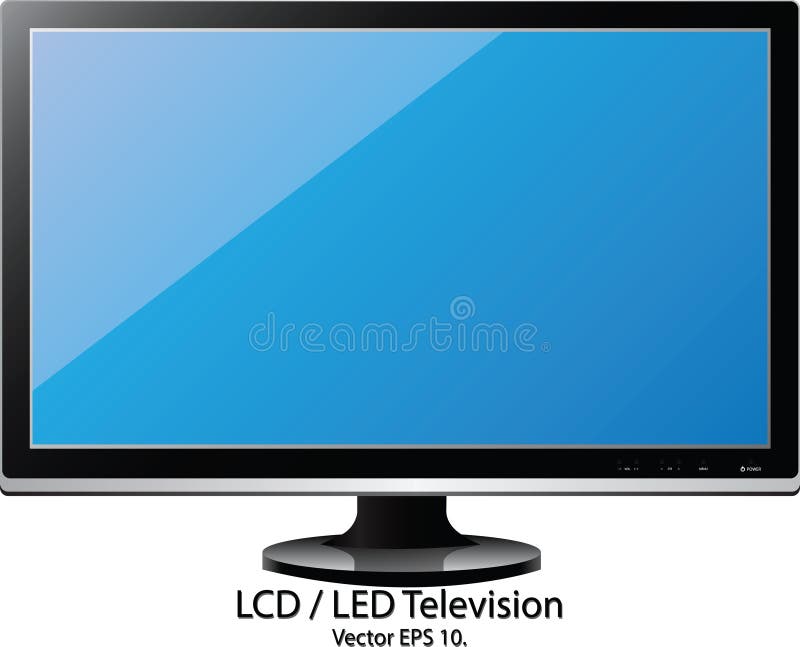 Ejemplo Del Vector Del LCD/del LED TV Ilustración del Vector ...