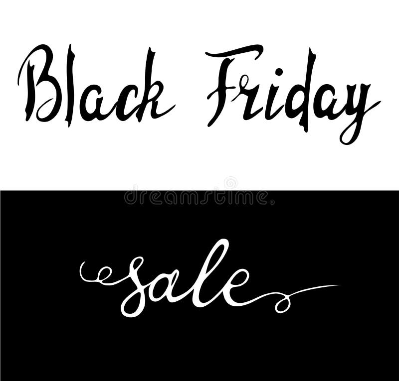 Ejemplo Del Vector: Letras Manuscritas De Black Friday Ilustración del ...