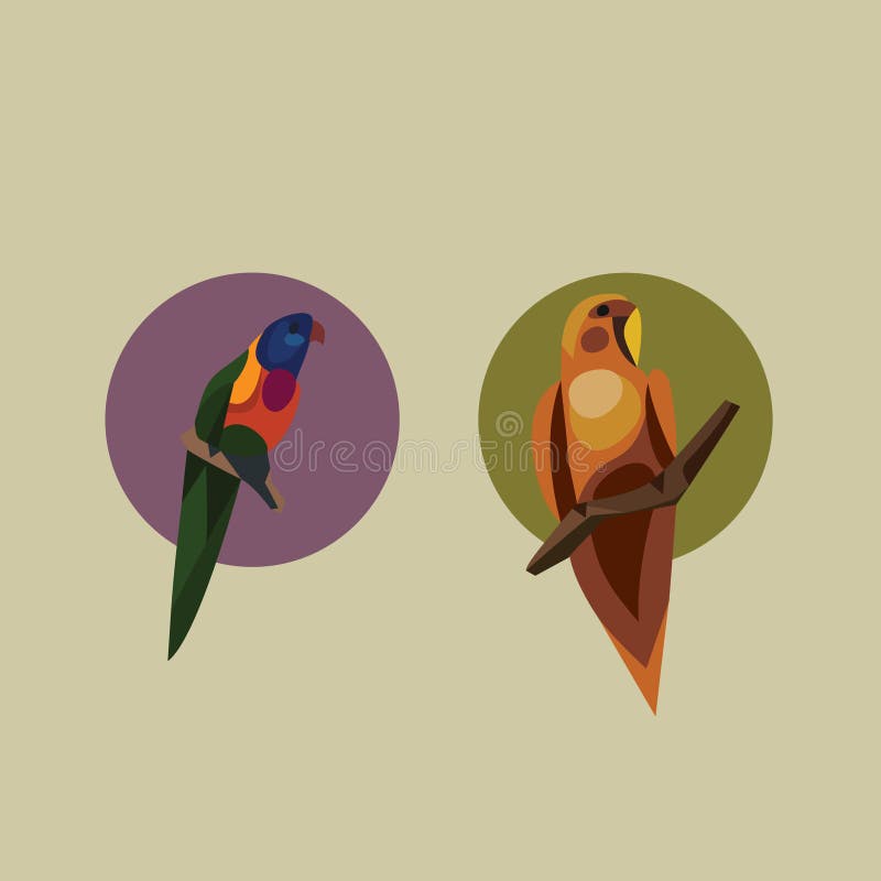 Ejemplo Del Vector Del Loro Ilustración del Vector - Ilustración de ...