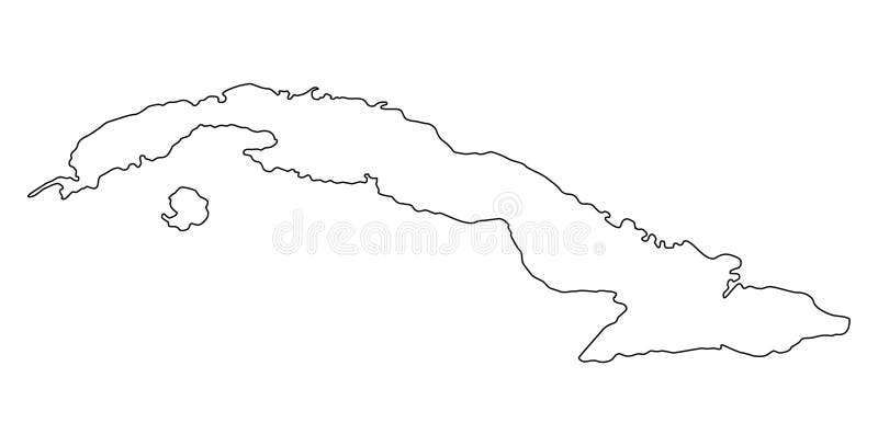 Mapa De Cuba Para Colorear