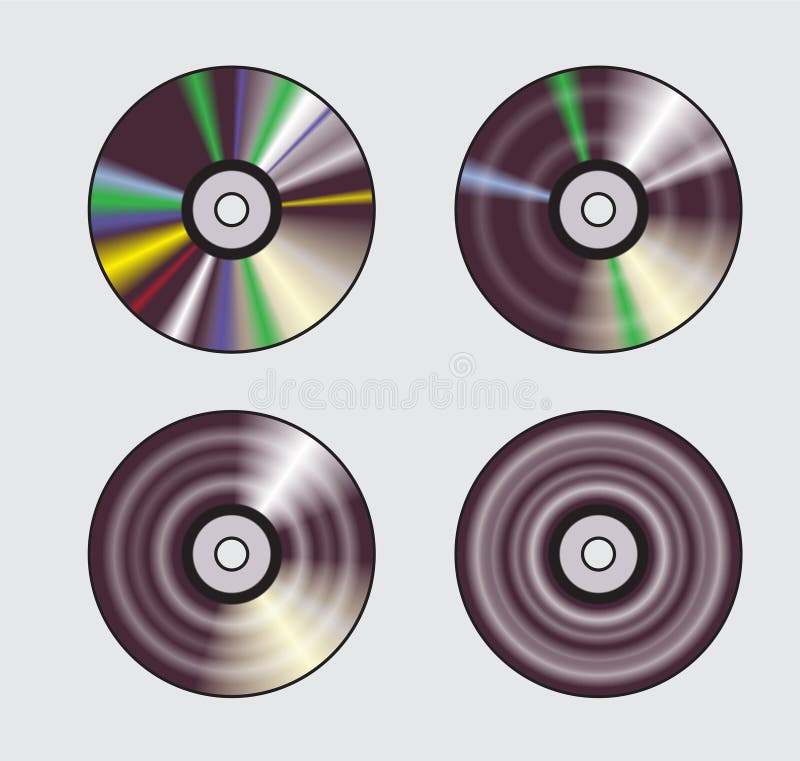 Ejemplo Del Vector Del Movimiento De Spining Del CD-R Ilustración del ...