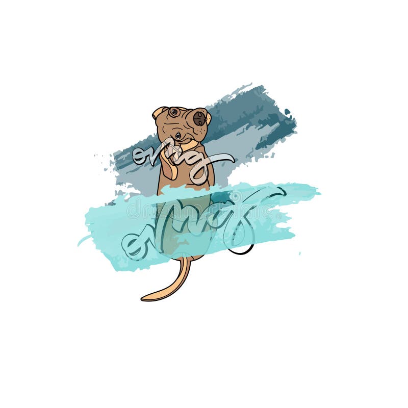 Ejemplo Del Vector Del Perro Ilustración del Vector - Ilustración de ...