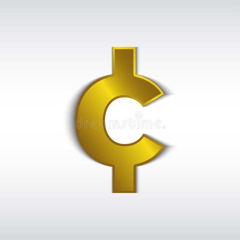 Ejemplo Del Vector Del Símbolo Del Dinero Del Centavo Ilustración del ...