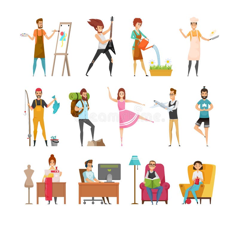 Ejemplo Del Vector Del Sistema De La Variedad De Las Aficiones De La ...