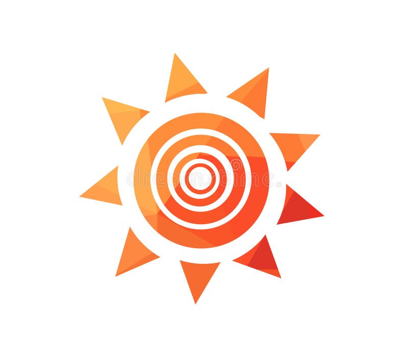Ejemplo Del Vector Del Sol De La Salida Del Sol Ilustración del Vector ...