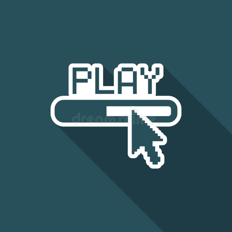 Ejemplo Del Vector Del Solo Icono Aislado Del Juego Ilustración del ...