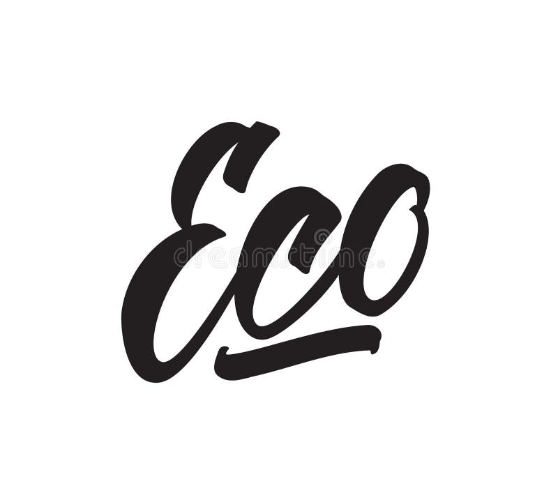 Ejemplo Del Vector: Tipo Manuscrito Letras De Eco Ilustración del ...