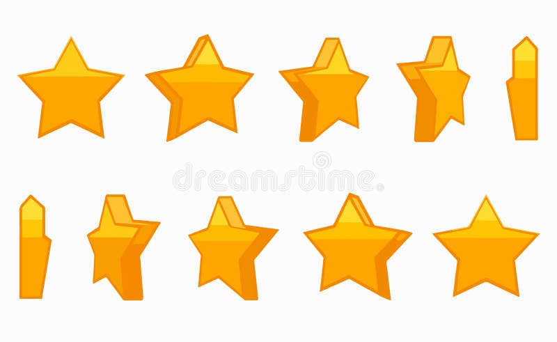 Ejemplo Determinado Del Vector De La Animación De La Estrella ...