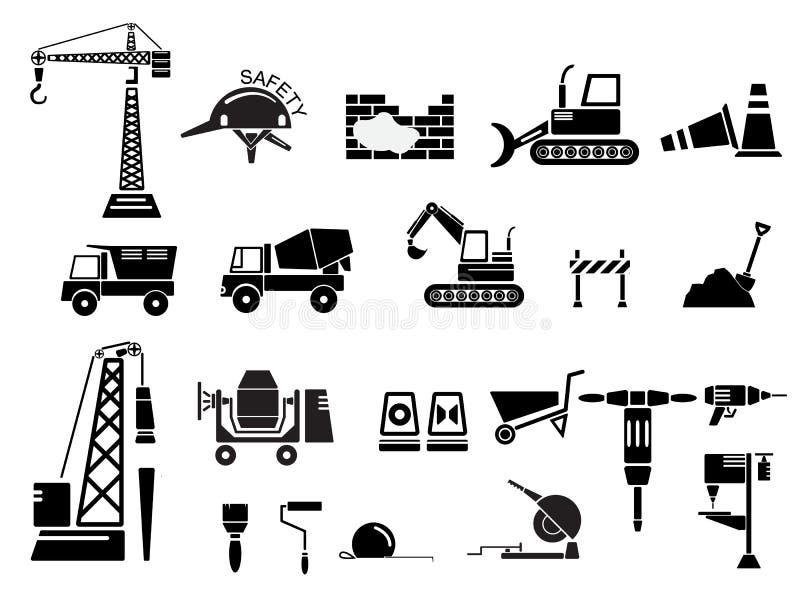 Ejemplo Determinado Del Vector Del Icono De La Construcción Ilustración ... Ejemplo Determinado Del Vector Del Icono De La Construcción Ilustración ...