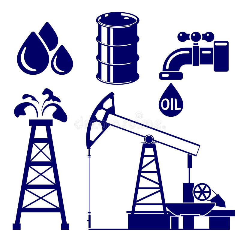 Ejemplo Determinado Del Vector Del Icono De La Industria De Petróleo ... Ejemplo Determinado Del Vector Del Icono De La Industria De Petróleo ...