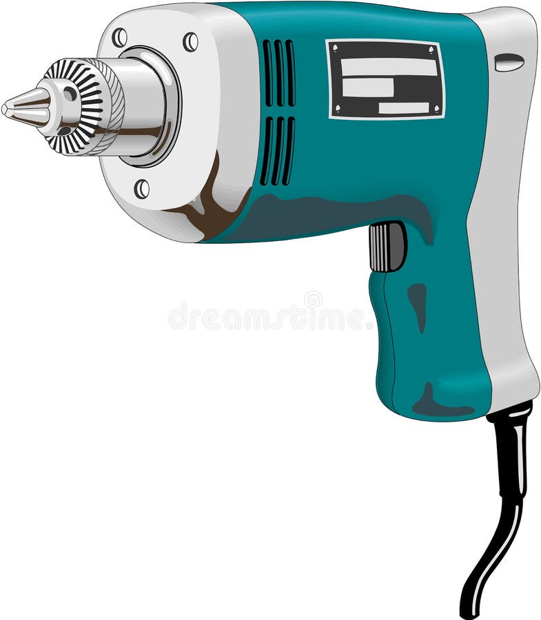 Vector El Taladro Eléctrico Ilustración del Vector - Ilustración de ...