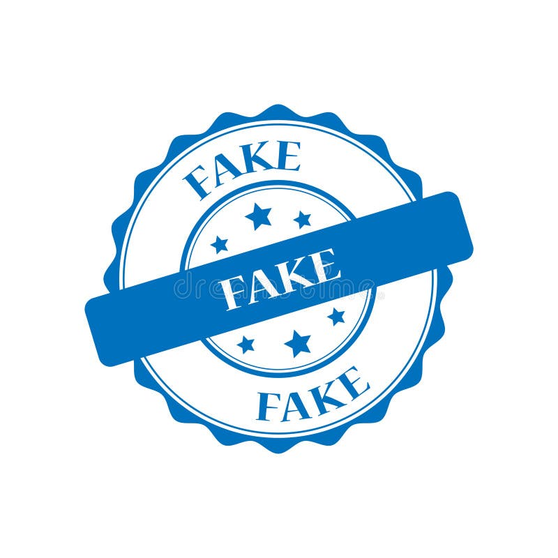 Ejemplo falso del sello ilustración del vector. Ilustración de azul ...