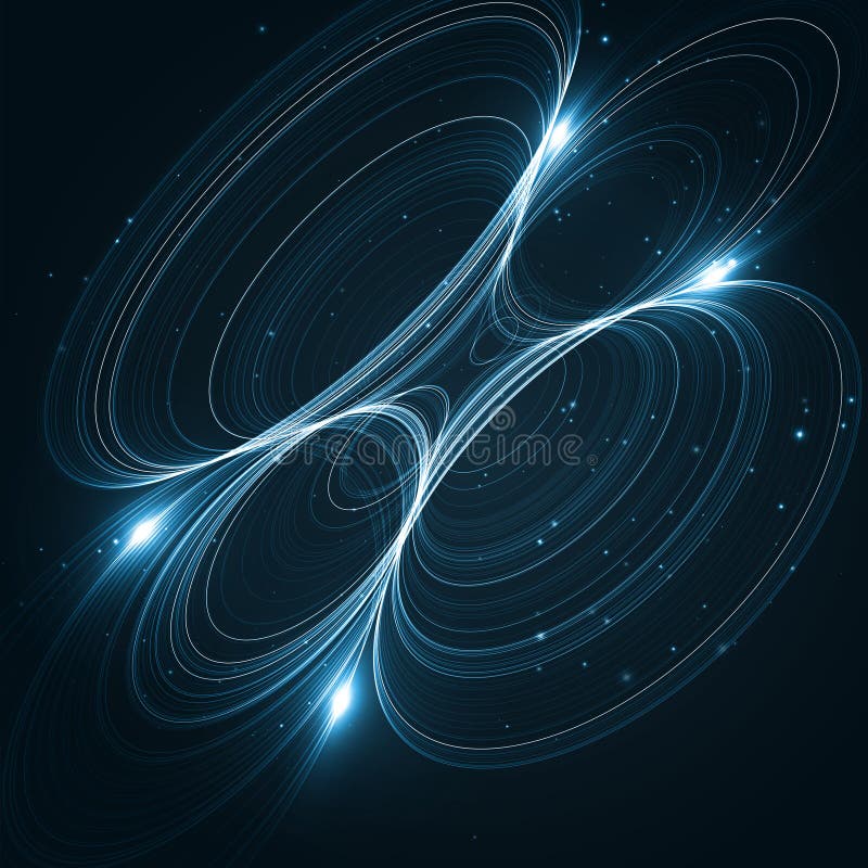 Ejemplo Futurista Del Espacio Abstracto Ilustración del Vector ...