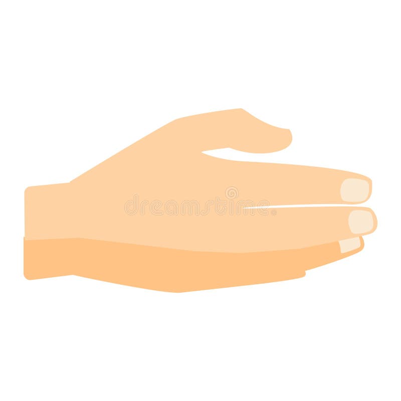 Ejemplo Humano Del Vector De Las Manos Ilustración del Vector ...