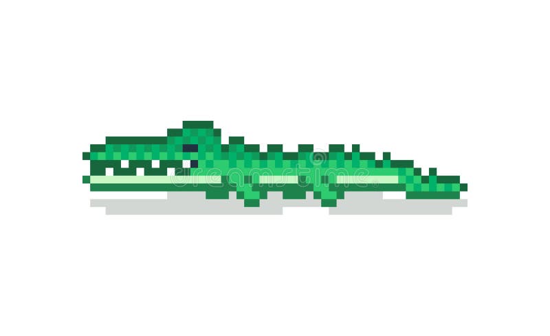Ejemplo Lindo Del Arte Del Pixel Del Cocodrilo Stock de ilustración ... Ejemplo Lindo Del Arte Del Pixel Del Cocodrilo Stock de ilustración ...