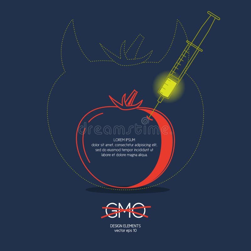 Ejemplo OGM del vector ilustración del vector. Ilustración de ...