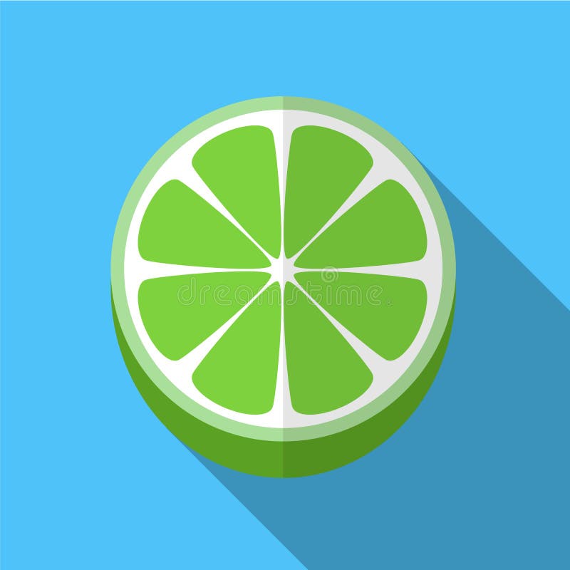 Icono plano de la cal ilustración del vector. Ilustración de amargo ...