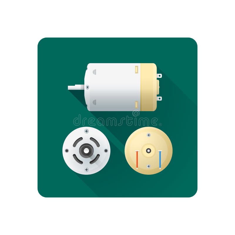 Ejemplo Plano Del Motor Eléctrico Del Vector Ilustración del Vector ...