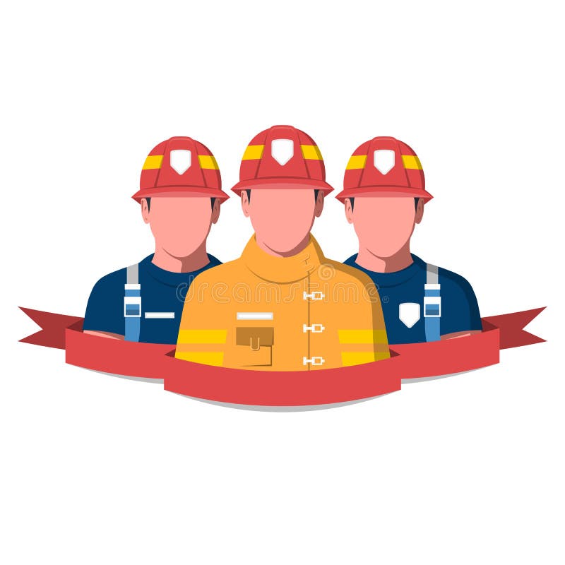 Icono Del Equipo De La Fuego-brigada Y Del Bombero - Vector I ...