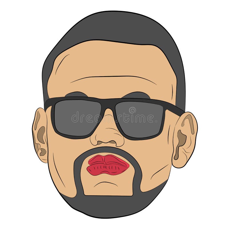 Ejemplo Principal Del Dibujo Del Vector Del Inconformista Stock de ...