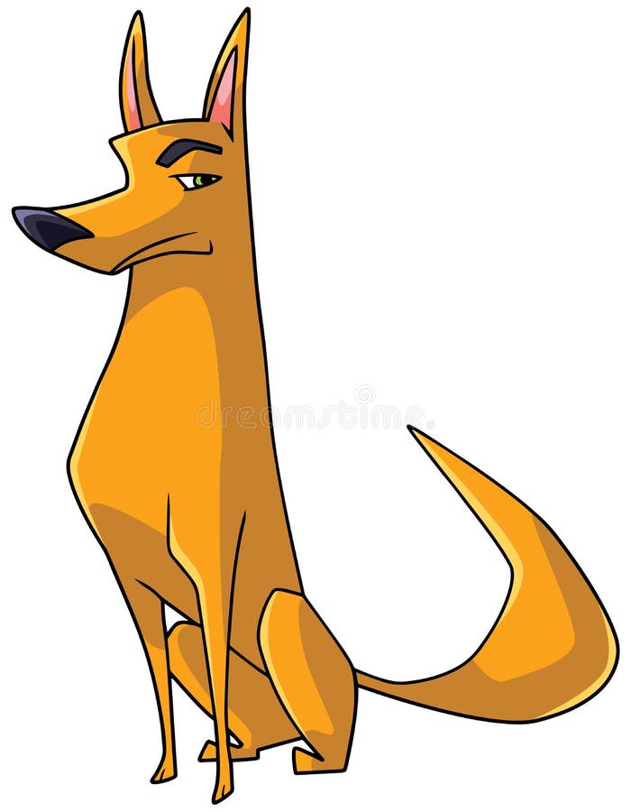 Ejemplo Que Se Sienta Del Perro Ilustración del Vector - Ilustración de ...