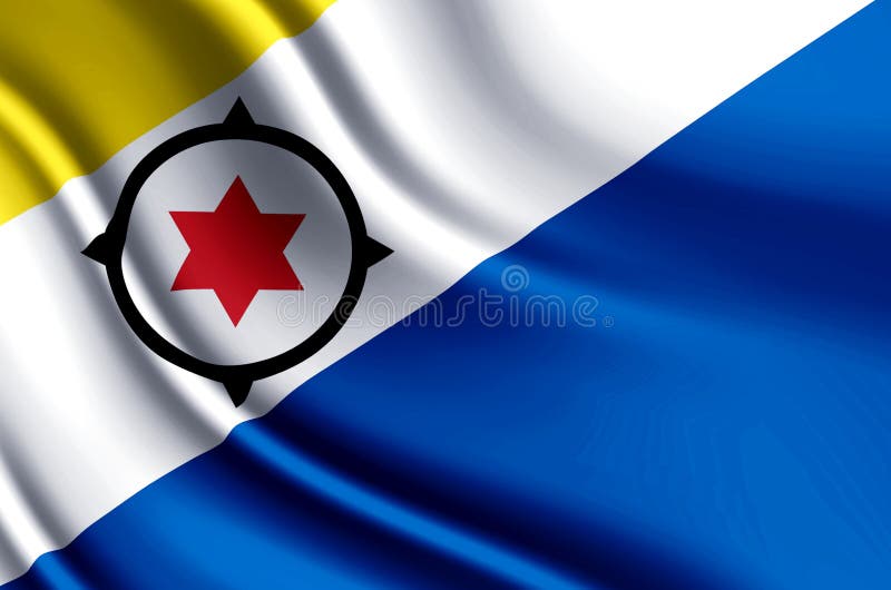Ejemplo Realista De La Bandera De Bonaire Stock de ilustración ... Ejemplo Realista De La Bandera De Bonaire Stock de ilustración ...