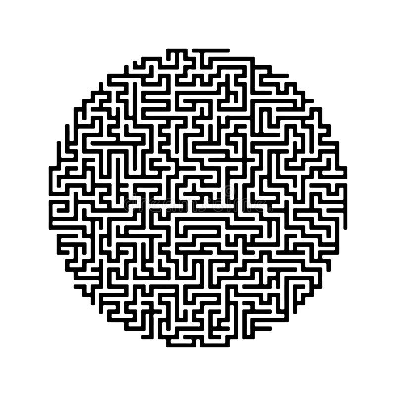 Ejemplo Redondo Del Vector Del Juego Del Laberinto Del Laberinto ... Ejemplo Redondo Del Vector Del Juego Del Laberinto Del Laberinto ...