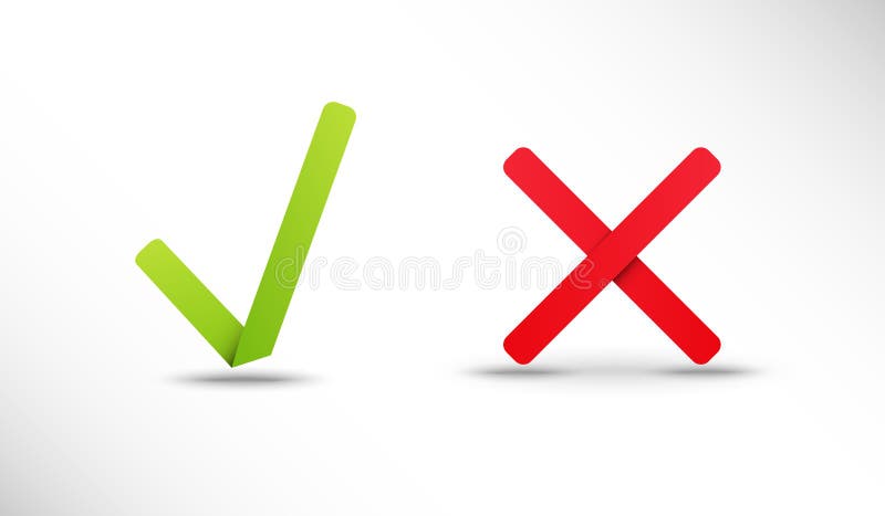 Ejemplo Verdadero O Falso Del Vector Ilustración del Vector ...