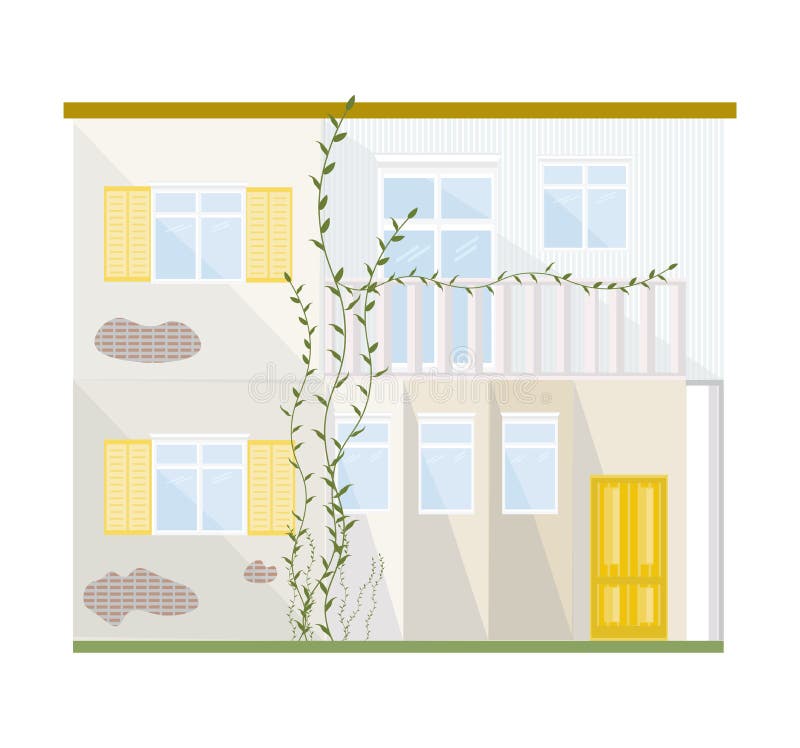 Ejemplos Modernos Del Vector Del Edificio De La Fachada De La Arquitectura Ilustración del ...