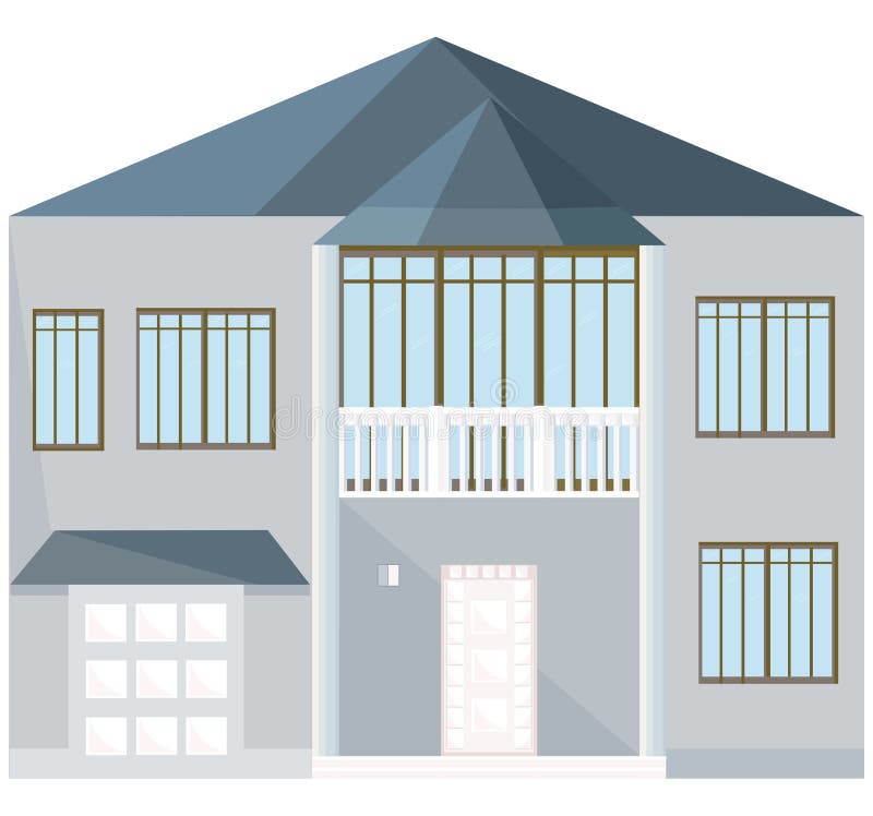 Ejemplos Modernos Del Vector Del Edificio De La Fachada De La Arquitectura Ilustración del ...