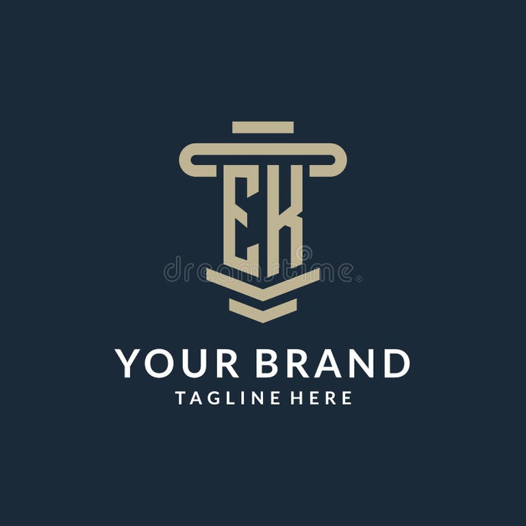 Simple Ek Monogram Logo Stock Illustrations – 1,047 Simple Ek Monogram ...