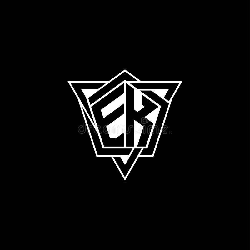 EK Logo Monogram Geometric Modern Design Stock Vector - Illustration of ...