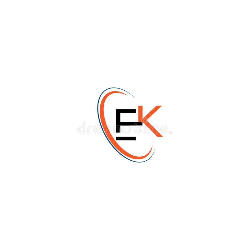 EK Text Logo Design stock vector. Illustration of number - 261093699