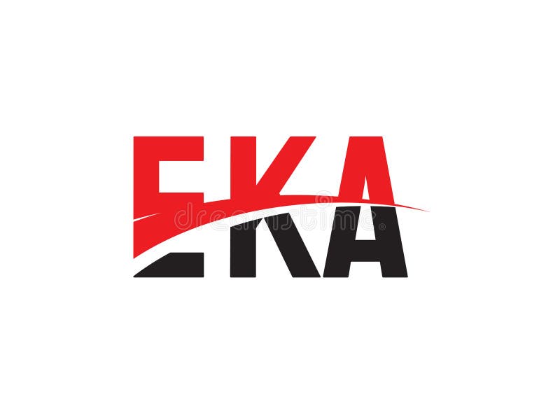EKA Letter Initial Logo Design Vector Illustration Stock Vector ...