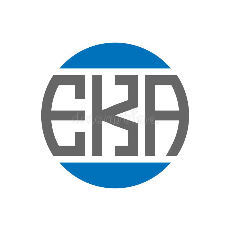 EKA Letter Logo Design on White Background. EKA Creative Initials ...