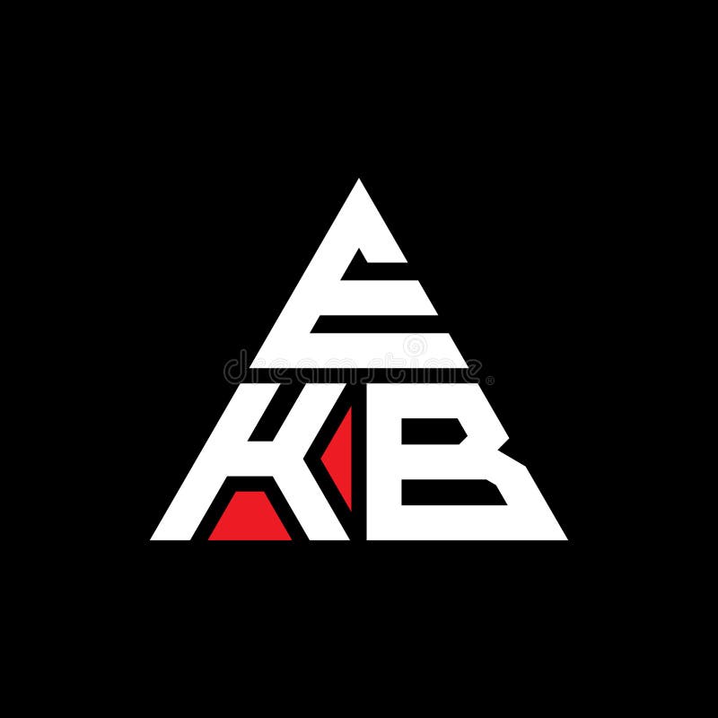 Ekb Triangle Logo Design Monogram Stock Illustrations – 3 Ekb Triangle ...