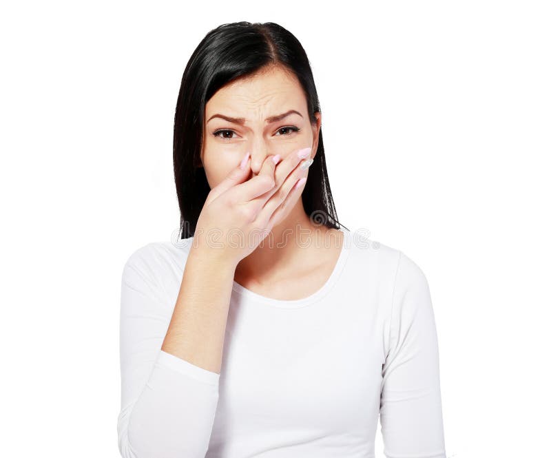 Ekel auf Gesicht stockfoto. Bild von untragbar, atem - 62120818