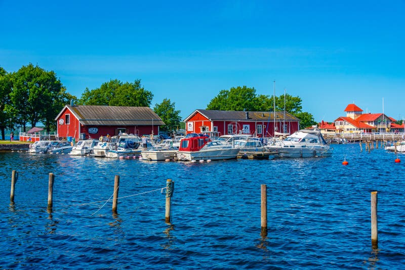 Ekenas, Finland, July 20, 2022: View of Ekenas Marina in Finland ...