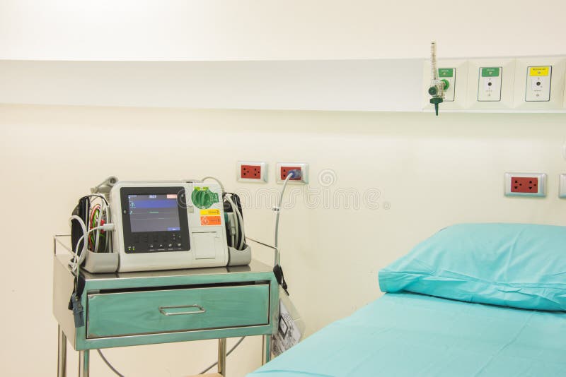 EKG or ECG and Test Defibrillator Stock Image - Image of equipment ...